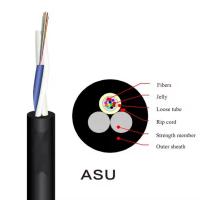China Black ADSS Fiber Optic Cable Mini ASU 7.0mm Aerial with 120M Span and G652D Fiber for Telecom Communication for sale