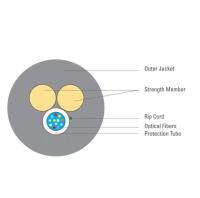 China ASU Mini ADSS Fiber Optic Cable 8-24 Cores 2km Single Mode G652D with 7.0-8.0mm Diameter for Aerial Self-Support for sale