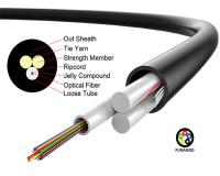 China Mini ADSS Fiber Optic Cable ASU 7.0mm Aerial with 2.0 FRP Strength Member for 120M Span Telecommunications for sale