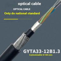 China GYTA33 G652D Direct Bury Fiber Optic Cable 12-288 Core Anti-Rodent Armoured with Steel Wire Protection for sale