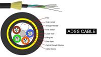 China ADSS Double Sheath Fiber Optic Cable G652D Single Mode 6-288 Core Options 4km Length 100m Span for sale