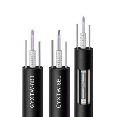 China GYXTW Outdoor Fiber Optic Cable 2-12 Core Single Mode G652D with 8.4-8.9mm Diameter and 25-Year Warranty for sale
