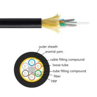 China ADSS All Dielectric Self Supporting Aerial Fiber Optic Cable 12-24 Core Single Mode 10.5mm with 600m Span for sale