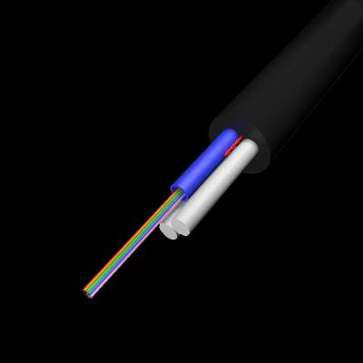 China ASU GYFFY 8 Core Fiber Optic Cable 100m Aerial Self-Supporting G652D Flame Retardant for sale