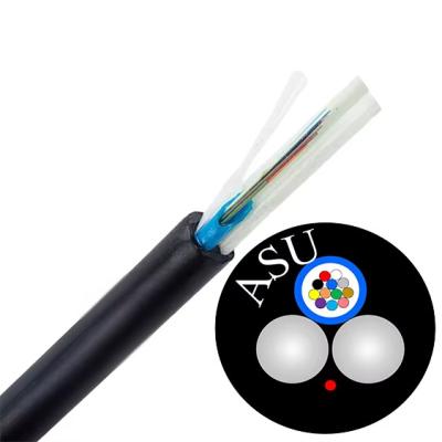 China Outdoor Fiber Optic Cable ASU Mini ADSS 12 Core Single Mode G652D 7mm PE Sheath for sale