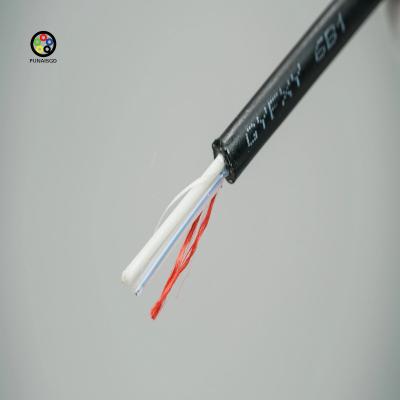 China Outdoor ASU ADSS Mini Cable 8 Core GYFFY Single Mode G652D 80m Span Fiber Optic for sale