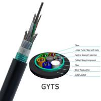 China Outdoor Single Mode Fiber Optic Cable Armored GYTS GYTA 24 Core Duct Loose Tube for sale