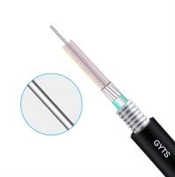 China Outdoor Fiber Optic Cable 16 Core GYTS G652D Single Mode Duct Armored Black PE for sale
