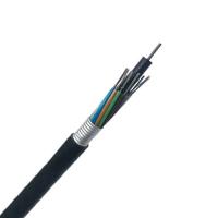 China GYTS GYTA 12-288 Core Fiber Optic Cable Outdoor Armored Black PE Jacket for sale