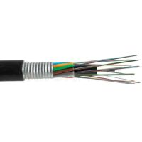 China GYTS GYTA 12-288 Core Fiber Optic Cable Outdoor Armored Black PE Jacket for sale