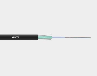 China GYXTW 8 Core Single Mode Fiber Optic Cable 9/125 PE Jacket Steel Tape Armored for sale