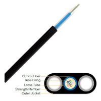 China Outdoor GYFXTY Flat Fiber Optic Cable 8 Core 12 Core Single Mode G652D 6.5mm for sale