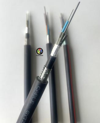 China Underground Duct Fiber Optic Cable 48 Core GYTS53 Double Steel Tape Armored for sale