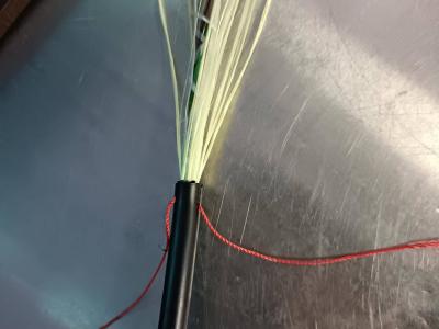China ADSS Fiber Optic Cable Single Sheath Double ADSS Power Cable Span 100m 24 Core 48 Core Cable for sale