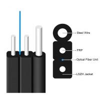 China FTTH Self-Supporting Drop Cable 2.0x5.0mm with 1mm Steel Wire - G657A/G652D Fiber Types for sale
