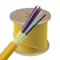 China LSZH Indoor Fiber Optic Cable 12 Core GJFJV-12B1.3 with 6.2mm Diameter for Horizontal Distribution for sale