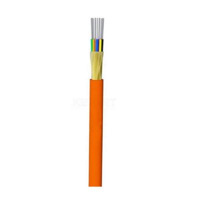 China 24 Core Indoor Fiber Optic Cable GJFJV-24B1.3 6.2mm Diameter Tight Buffered LSZH/PVC for sale