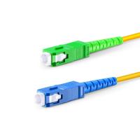 China LC-LC Fiber Optic Patch Cord 3m with 2.0mm Jacket and 10mm Bend Radius for Communication Systems for sale