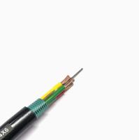 China GDTA GDTS Aerial Armoured Fiber Optic Cable 2 4 6 8 12 24 Core Duct Cable for sale