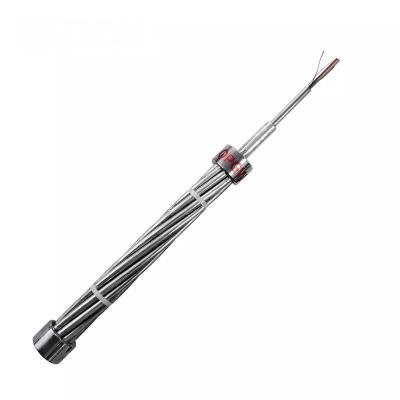 China OPGW Fiber Optic Cable 24B1.3 Single Mode 13.7-15mm Diameter Overhead Ground Wire for sale