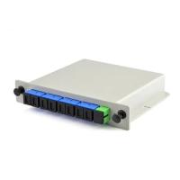 China PLC Splitter 1×8 SC UPC Cassette Card Type Optical Splitter for 19-inch & 21-inch ODF Fiber Cabinets for sale
