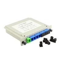 China PLC Splitter 1×8 SC UPC Cassette Card Type Optical Splitter for 19-inch & 21-inch ODF Fiber Cabinets for sale