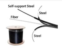 China 1-2 Core FTTH Flat Drop Cable 2.0×5.0mm Aerial Fiber Optic with 0.3dB/km Attenuation for sale