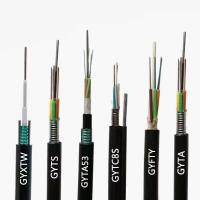 China GYXTW 8-Core Single Mode Fiber Optic Cable 50kg/km Outdoor Aerial Central Tube for sale