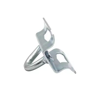 China CE Stainless Steel Pole Brackets 8×8×8 cm for FTTH Fiber Optic & Electric Cable Mounting for sale