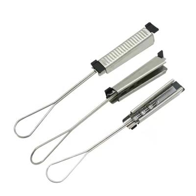 China Stainless Steel 201/304 ARC Clip Wedge Anchor Joint - 220mm Length for FTTH Cable Mounting with 3.0mm FRP Support for sale