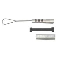 China Stainless Steel 201/304 ARC Clip Wedge Anchor Joint - 220mm Length for FTTH Cable Mounting with 3.0mm FRP Support for sale