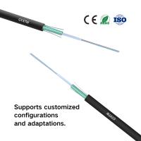 China 8 Core Armoured Multimode Fiber Optic Cable Outdoor Aerial GYXTW 8.0mm PE Jacket for sale