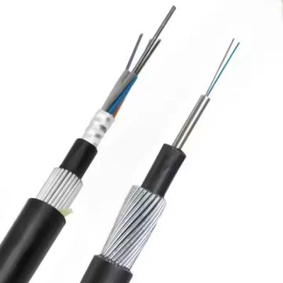 China GYTA33 Fiber Optic Cable G652 4-144 Core Submarine Direct Burial Steel Wire Armored PE Sheath OEM for sale