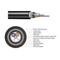China GYTA33 Direct Burial Fiber Optic Cable Single Mode 2-144 Cores Steel Wire Armored Underwater for sale