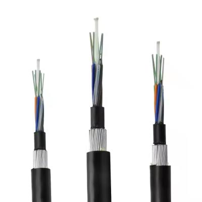 China GYFTY33 Single Mode G652D Armoured Fiber Optic Cable 48 Core Direct Burial for sale