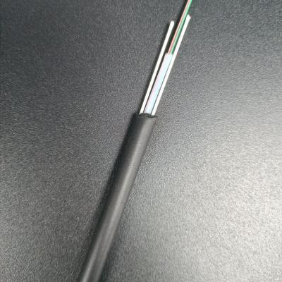 China Outdoor Aerial GYFXTY Flat Optic Cable 8 Core Singlemode G652D FRP Strength Member 2km for sale
