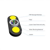 China GYFXTBY Outdoor Self Supporting Single Mode Optic Fiber Cable Flat Cable for sale