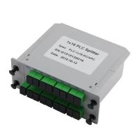 China PLC Fiber Optic Splitter Card Type 1×2 to 1×32 with SC/APC Connectors for 1260-1650nm Wavelength Range for sale