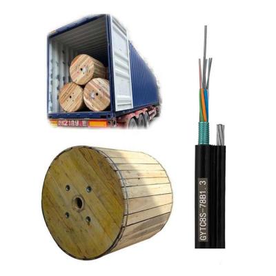 China Outdoor Self-Supporting Armored Optical Cable GYTC8S 2-96 Core Figure 8 FTTH Drop Cable G652D for sale