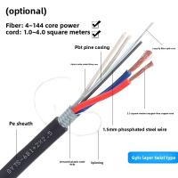 China GDTS Photoelectric Hybrid Fiber Optic Cable 24 Fibers 2.0mm² Copper Armoured Steel Tape for sale
