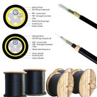 China ADSS Aerial Fiber Optic Cable Double Sheath 8-96 Core 100-200m Span All Dielectric Self Supported for sale