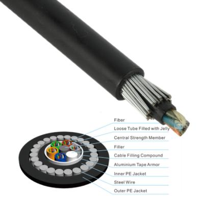 China GYTA33 GYFTY33 GYXTY 12-288 Core Steel Wire Armored Optical Cable for Direct Burial for sale