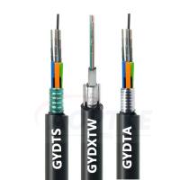 China GYXTW G652D 8 Core Fiber Optic Cable PE Jacket Steel Tape Armor Aerial Duct for sale