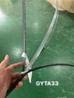 China Outdoor Armored Fiber Cable 12 Cores Single Mode GYTA33 Steel Wire Armored Direct Burial for sale