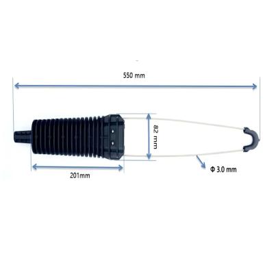 China PA3000 Anchoring Clamp for 8-17mm Fiber Optic Cables with 5km Break Load and 10-Year Warranty for sale