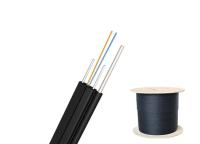 China Fig-8 2 Core FTTH Drop Cable with G.657A1 Fiber, 4 Cores, 1.0mm Steel Wire for Outdoor Aerial Installation for sale