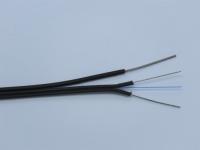 China G657A1 Fiber Optic Drop Cable 4-Core Single Mode LSZH FTTH Cable with 1.0mm Messenger Wire for sale