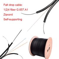 China FTTH Bow-Type Drop Fiber Optic Cable 2 Cores G.657A1 LSZH 2.0x5.0mm for sale