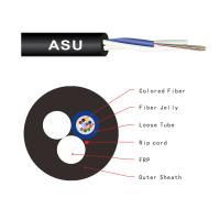 China Mini ADSS ASU Fiber Optic Cable 12 Core G652D Single Mode Outdoor with FRP Strength Member for sale