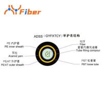 China Single Sheath ADSS Fiber Optic Cable Power Overhead Non Metallic 4-288 Core for sale